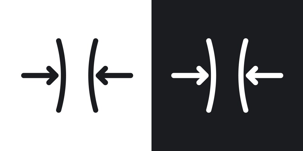 Micrometer icon set in solid black and white color