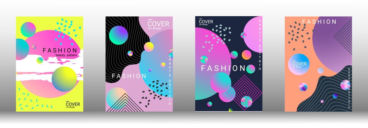 Future futuristic template with abstract forms Vector Image