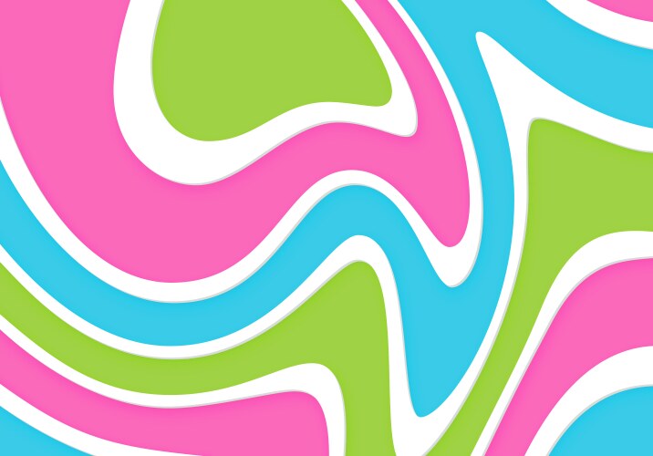 Fluid liquid flow shapes pattern geometric Vector Image