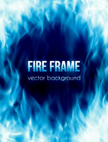 Blue fire effect cartoon water comics background Vector Image