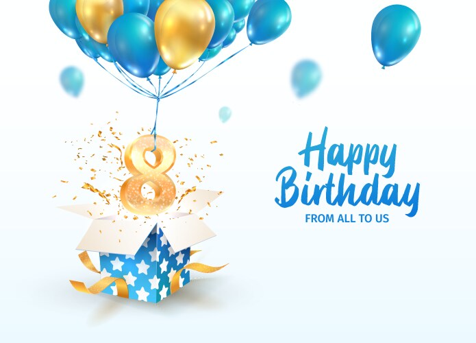 8 Years Birthday Vector Images (over 3,500)