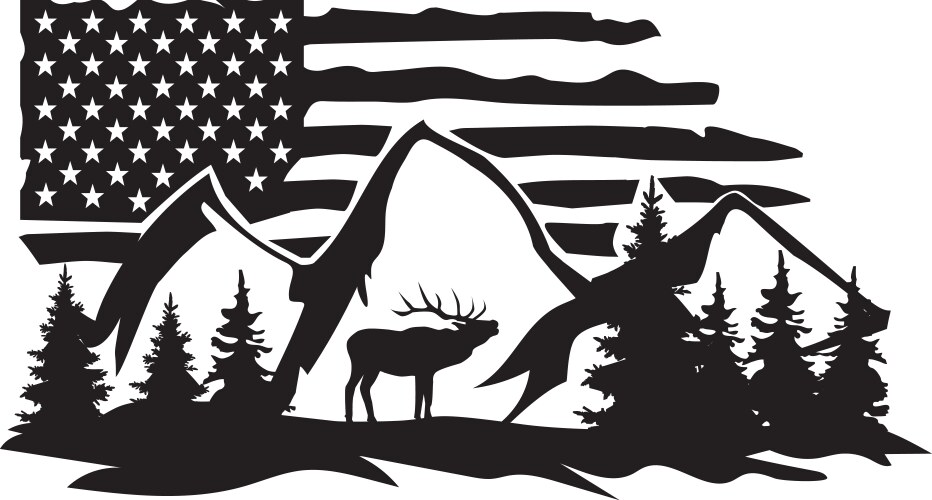 Black and White Elk Vector Images (over 8,900)