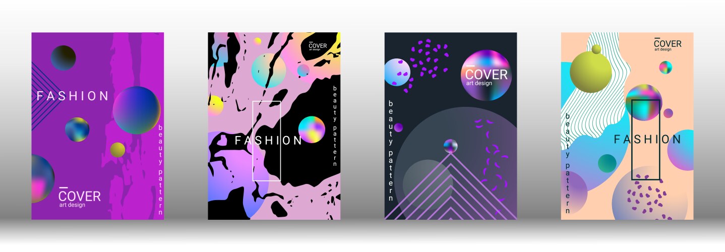 Future futuristic template with abstract forms Vector Image