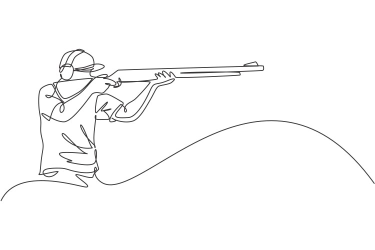Man Shooting Gun Drawing Vector Images (over 580)