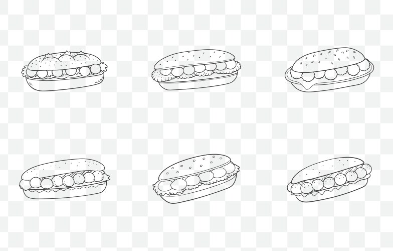 Meatball Sub Vector Images (30)