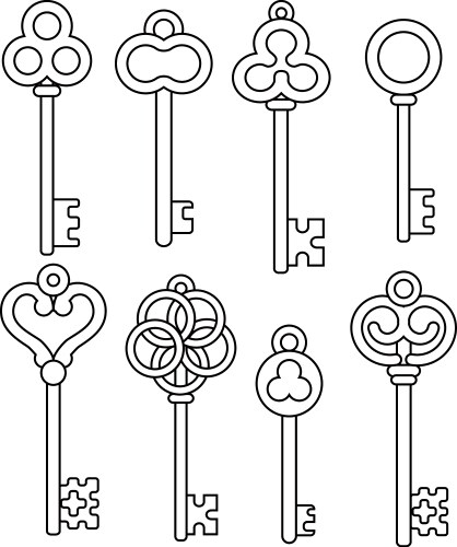 Keys Key Outline Vector Images (over 83,000)