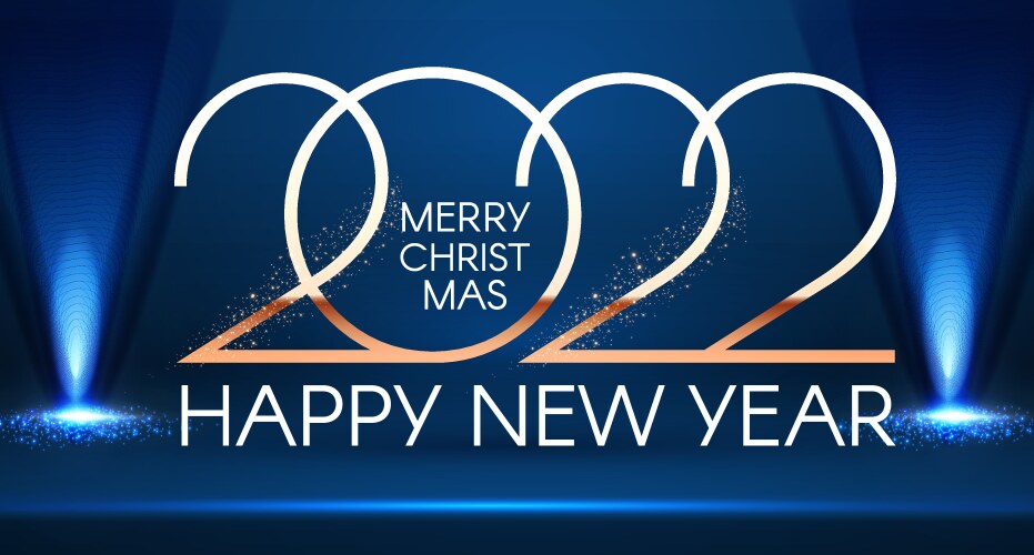 Happy new year 2022 elegant and luxury background Vector Image