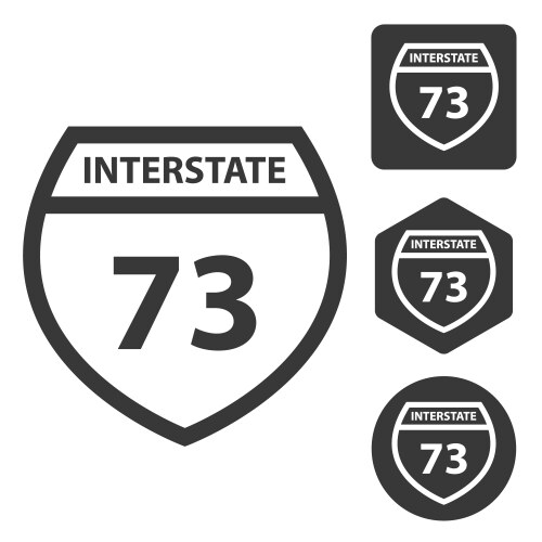 Interstate signs Royalty Free Vector Image - VectorStock