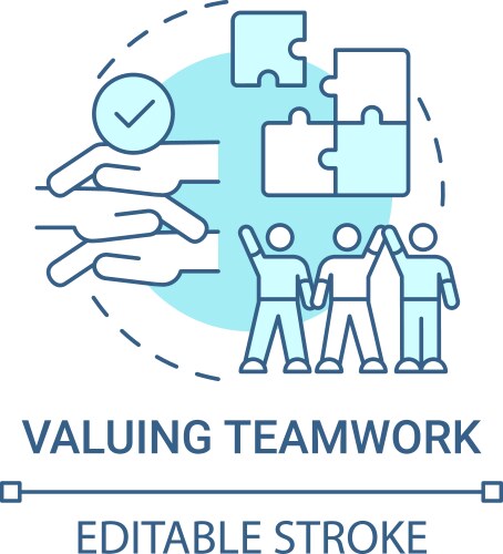 Core values word cloud template teamwork concept Vector Image