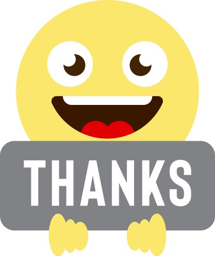 Smiley Thanks Vector Images (over 120)