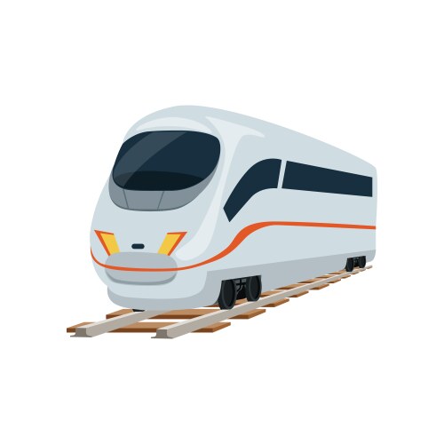 High speed passenger train Royalty Free Vector Image
