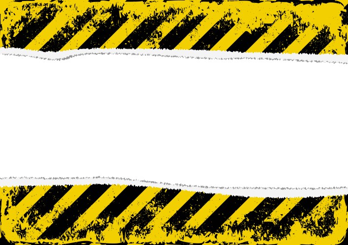 Red and white blank warning sign template Vector Image