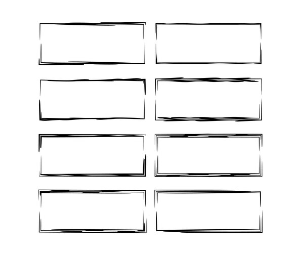 Black rectangle Vector Images & Graphics for Commercial Use | VectorStock