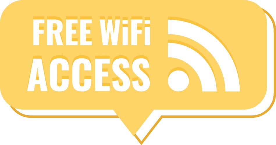 Wifi connection label Royalty Free Vector Image