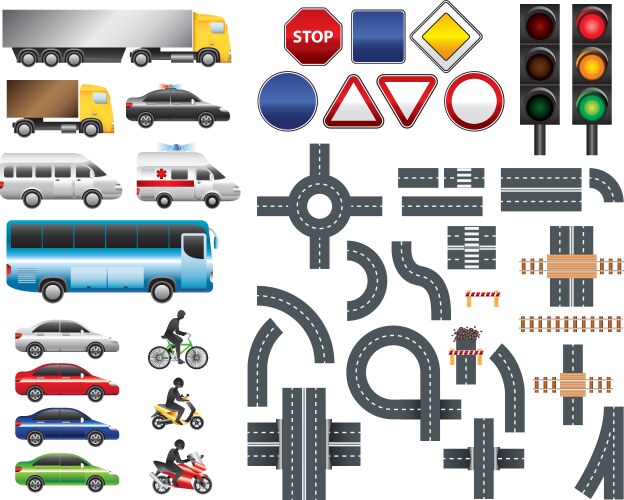 Us interstate highway map Royalty Free Vector Image