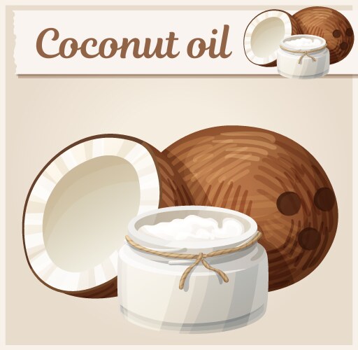 Coconut detailed icon Royalty Free Vector Image