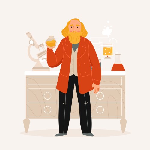 Great scientist darwin Royalty Free Vector Image