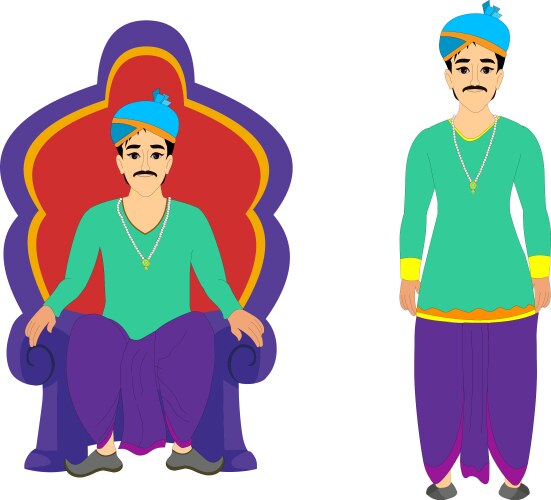 Indian Prince India Vector Images (73)