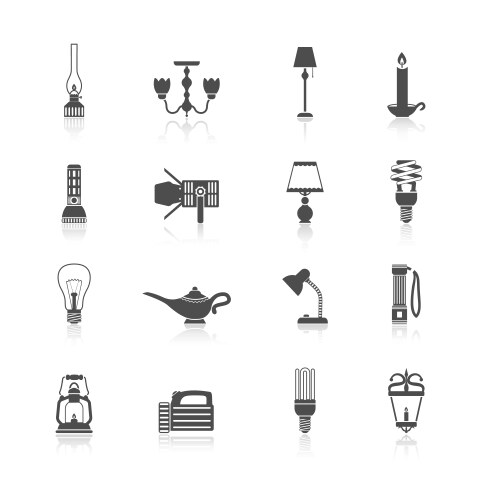 Lanterns realistic set Royalty Free Vector Image