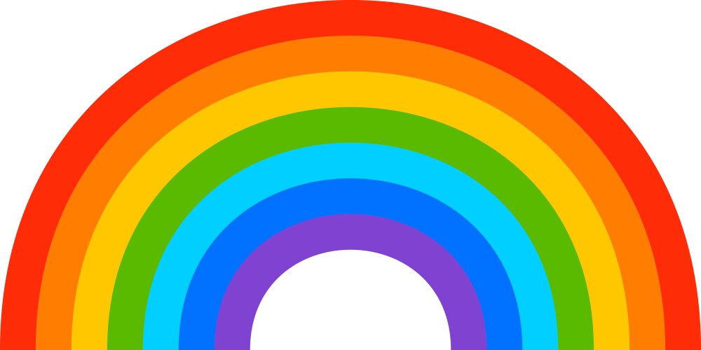 Rainbow 7 Color Vector Images (over 1,100)