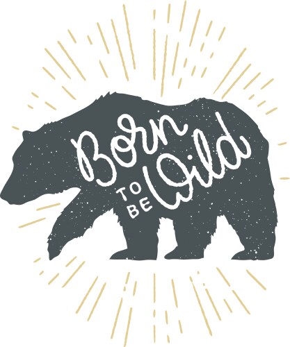 Stay wild outdoor adventure patch Royalty Free Vector Image