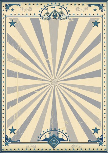 Vintage blank circus poster sign Royalty Free Vector Image
