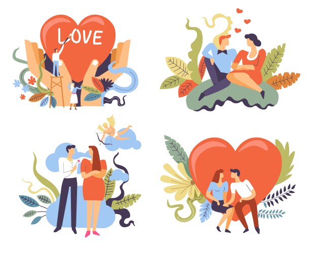 Romantic and love summer bouquet of flowers Vector Image