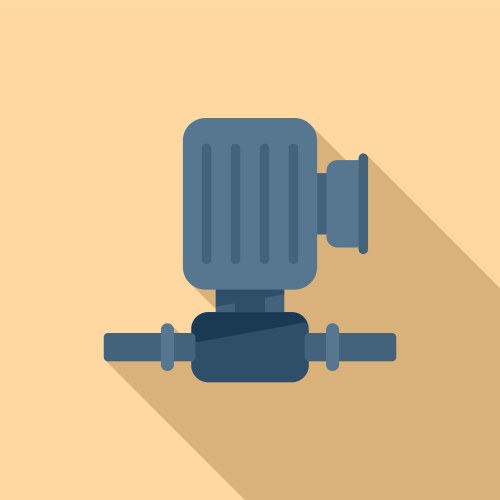 Portable pump icon outline motor system Royalty Free Vector