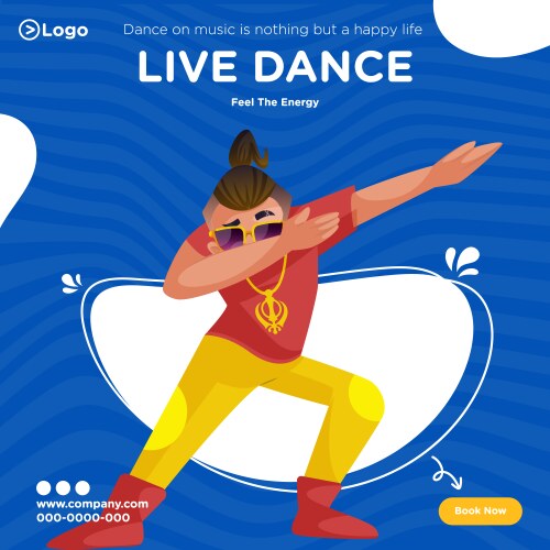 Live streaming concept banner with realistic Vector Image