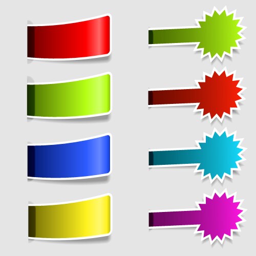 Blank labels Royalty Free Vector Image - VectorStock