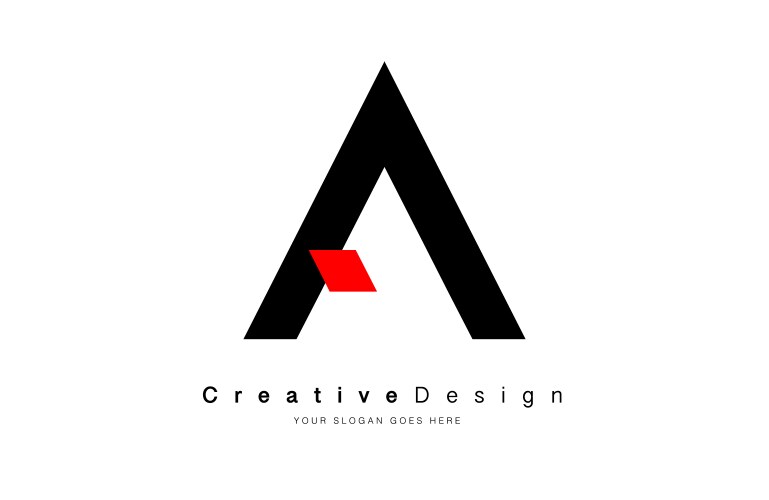 Minimalist letter i logo design with sleek modern Vector Image