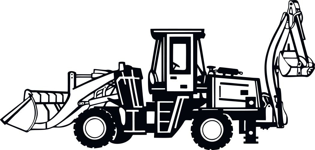 Backhoe Loader Vector Images (over 4,000)
