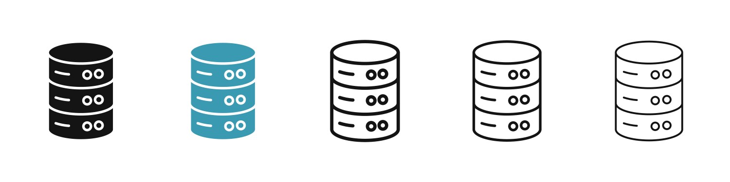 Database icon Royalty Free Vector Image - VectorStock