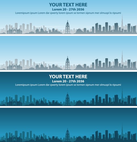 Dubai Skyline Vector Images (over 2,200)