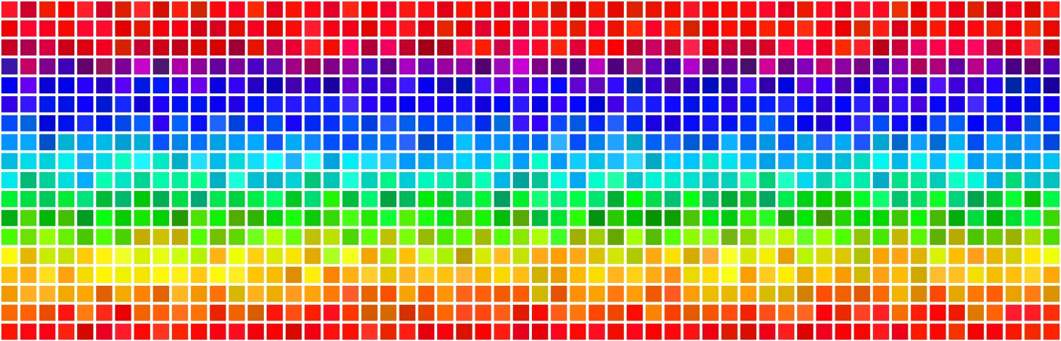Pixel Rainbow Vector Images (over 10,000)