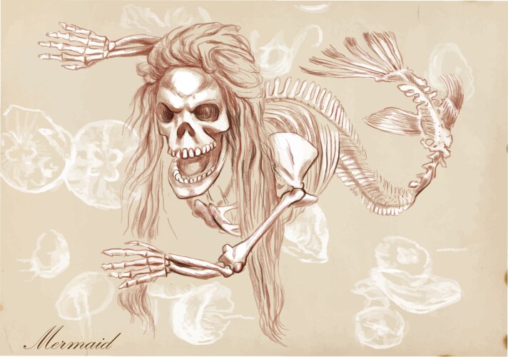 An hand drawn sphinx Royalty Free Vector Image