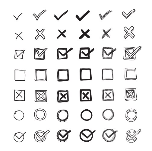 Checkbox Sketch Vector Images (over 850)