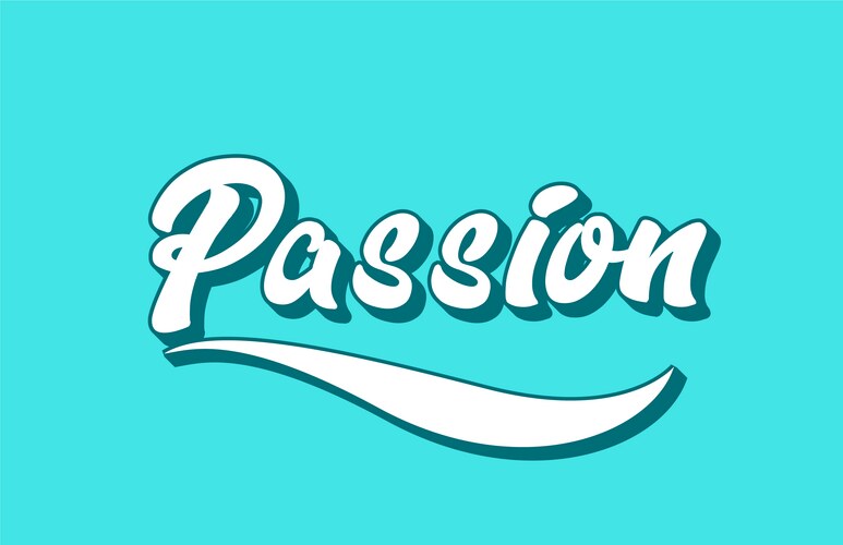 Passion word text typography design logo icon – Royalty-Free Vector ...