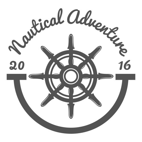 Watercolor nautical set Royalty Free Vector Image