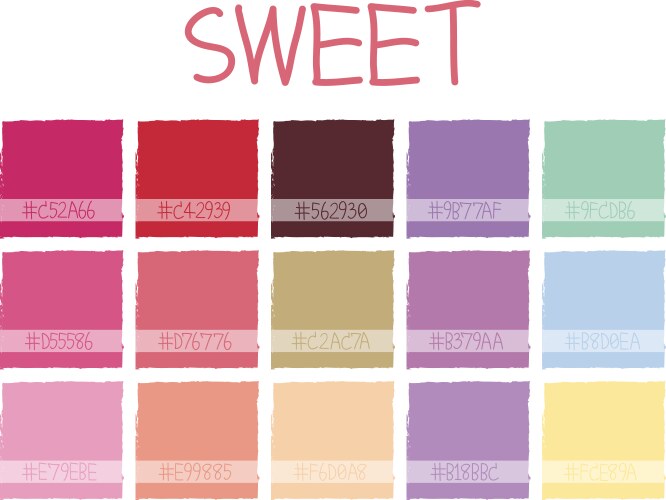 Pink 100 color shades Royalty Free Vector Image