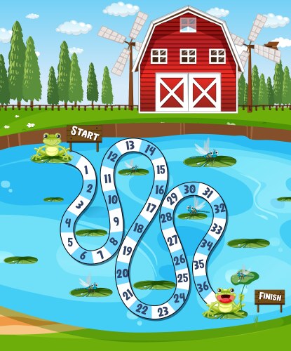 Frogs maze game Royalty Free Vector Image - VectorStock