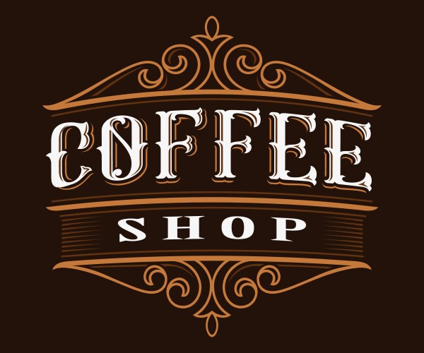Cafe and bar lettering Royalty Free Vector Image