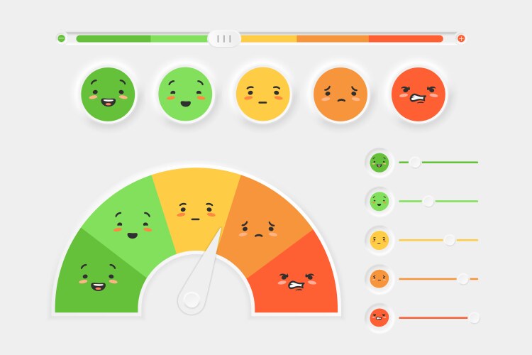 Emoticons Mood Scale Vector Images (over 620)