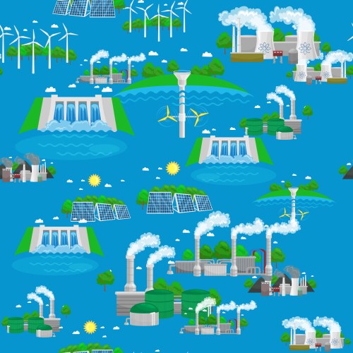Renewable energy infographic Royalty Free Vector Image