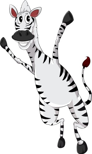 Cartoon zebra Royalty Free Vector Image - VectorStock