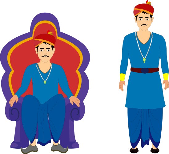 Indian Prince India Vector Images (73)