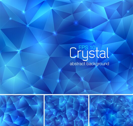 Big blue crystal Royalty Free Vector Image - VectorStock