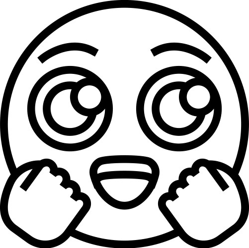 Cute kawaii line icon Royalty Free Vector Image