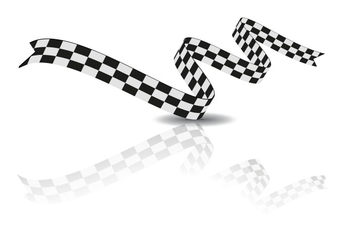 Checkered flag - symbol racing Royalty Free Vector Image