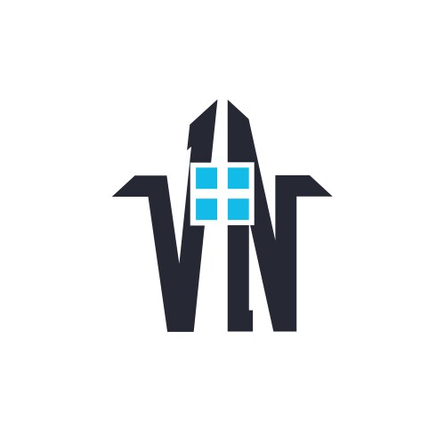 Letter su house logo for real estate business Vector Image